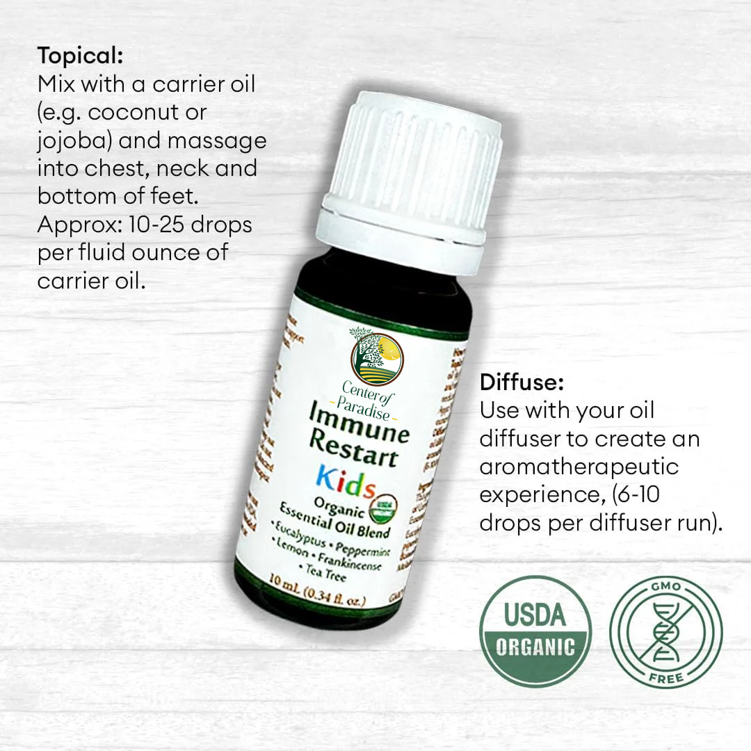 Immune Restart Kids, Organic Essential Oil Blend — Center of Paradise ...